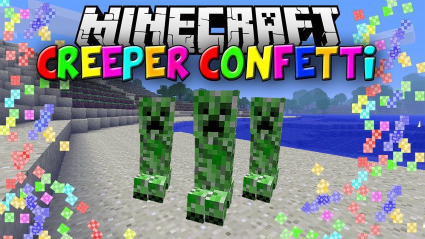 Creeper Confetti Mod - 1Minecraft