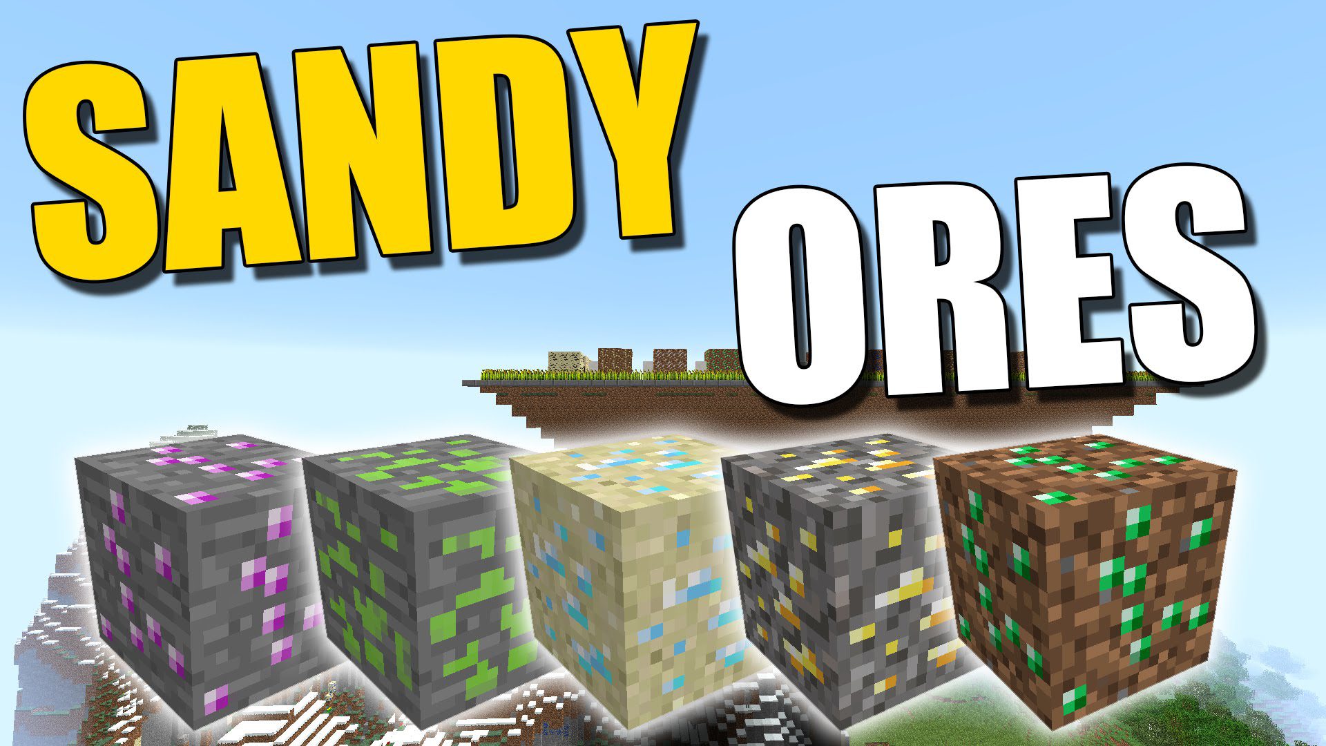 Sandy Ores Mod - 1Minecraft