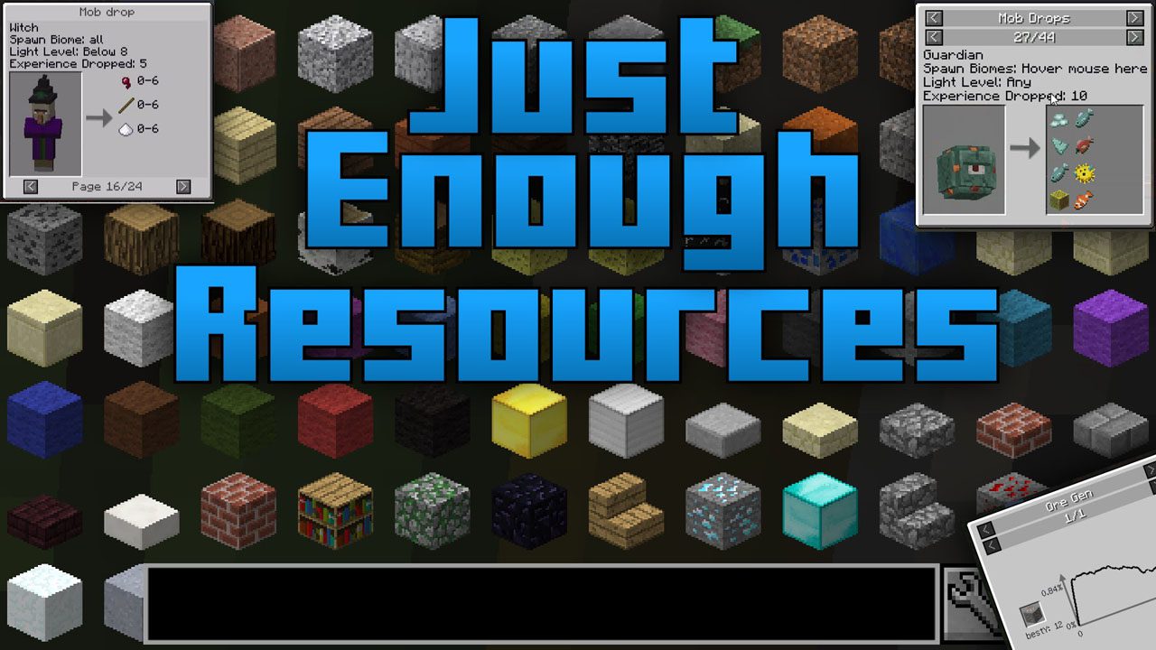 Just Enough Resources Mod - 1Minecraft