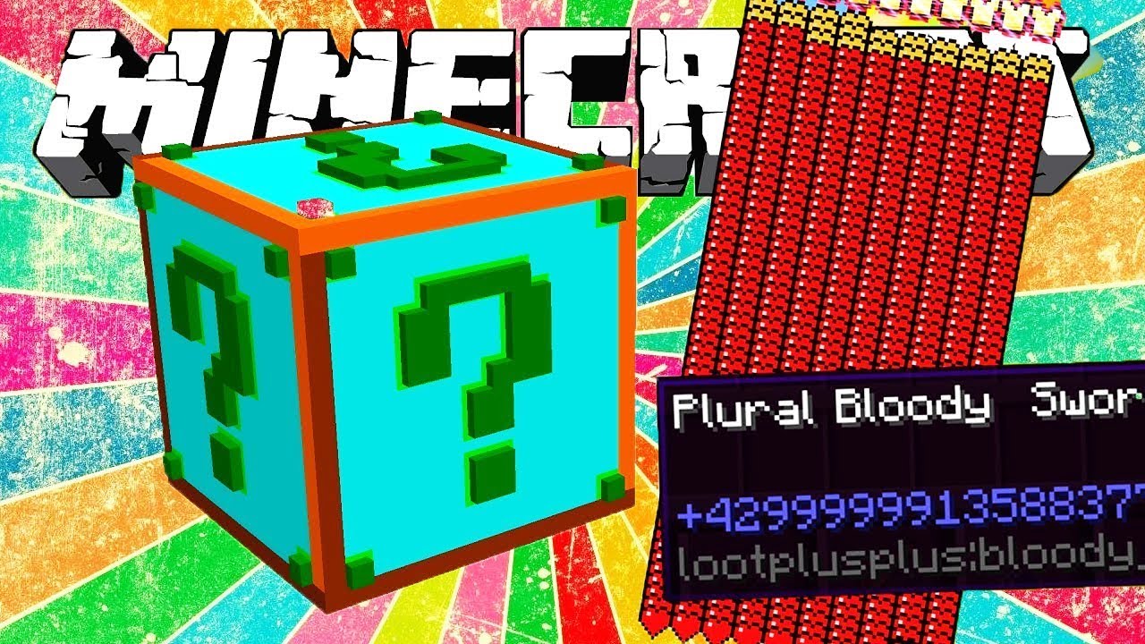 Lucky Block Plural Mod - 1Minecraft