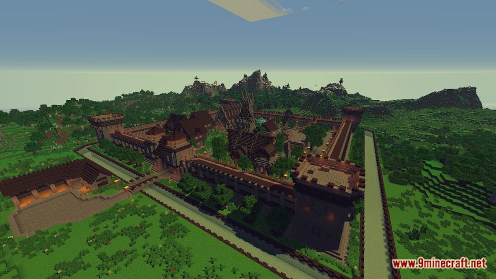 Medieval Fantasy Town Map - 1Minecraft