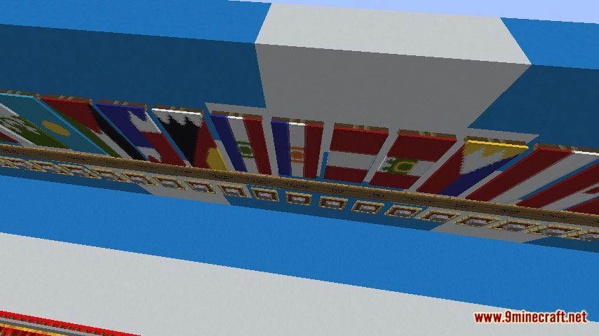 National Flags Map - 1Minecraft