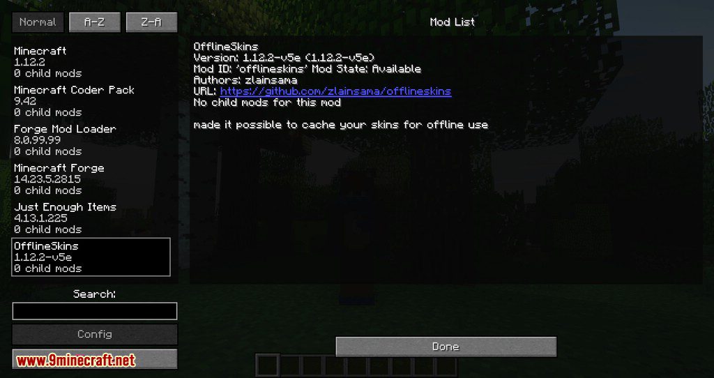 Offlineskins Mod - 1Minecraft