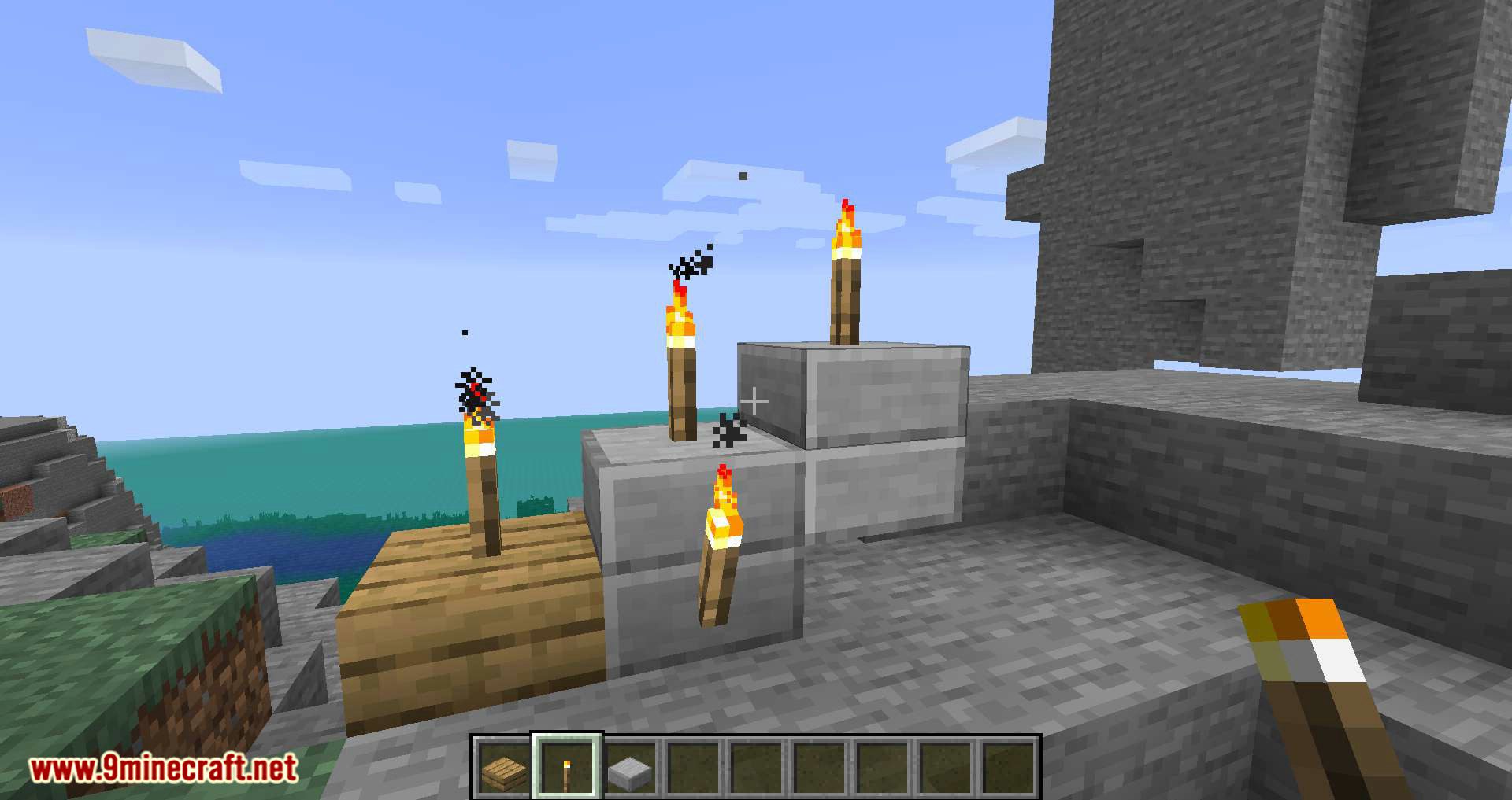 Torch Slabs Mod - 1Minecraft