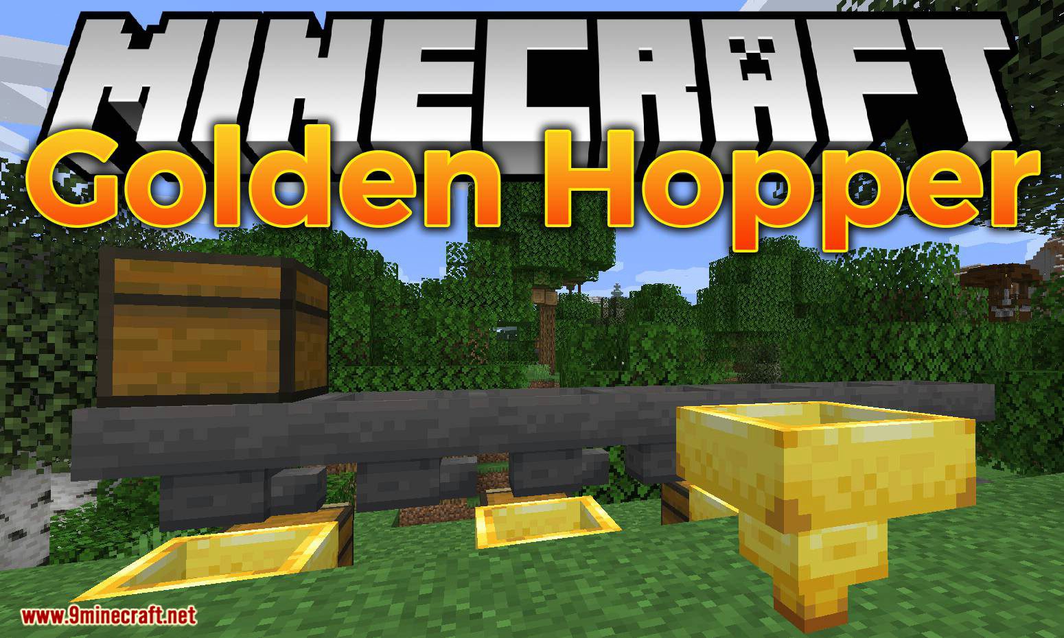 Golden Hopper Mod - 1Minecraft