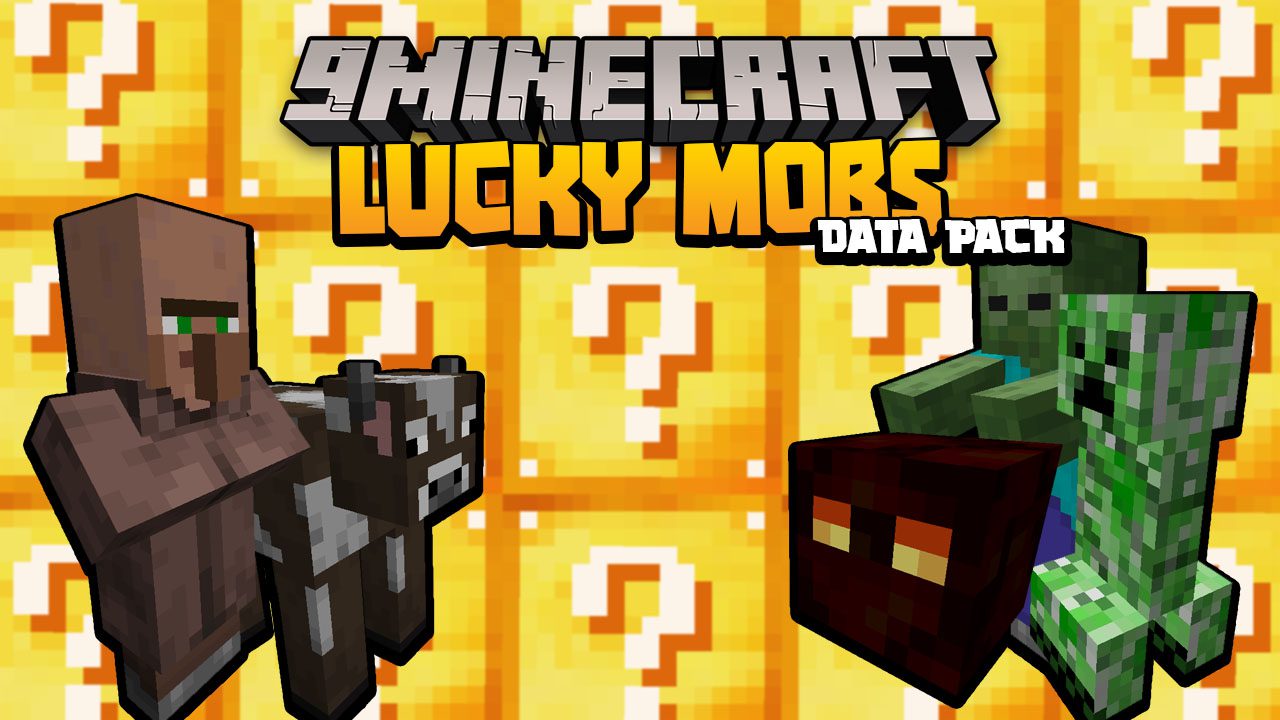 Mobs Drop Lucky Blocks Data Pack - 1Minecraft