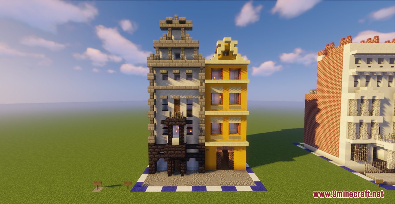 16 European Houses Map - 1Minecraft