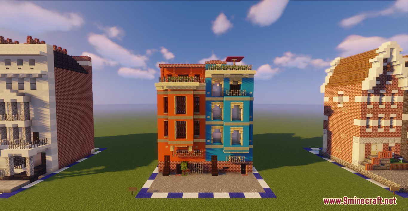 16 European Houses Map - 1Minecraft