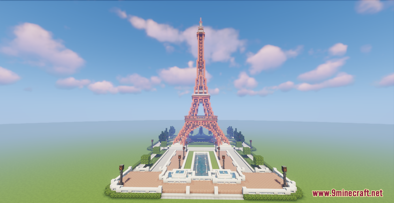 Eiffel Tower Map - 1Minecraft