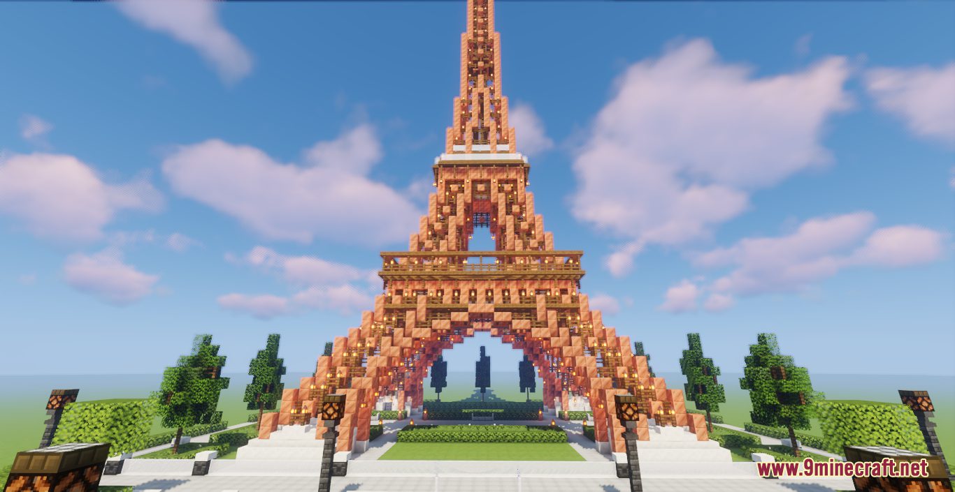 Eiffel Tower Map - 1Minecraft