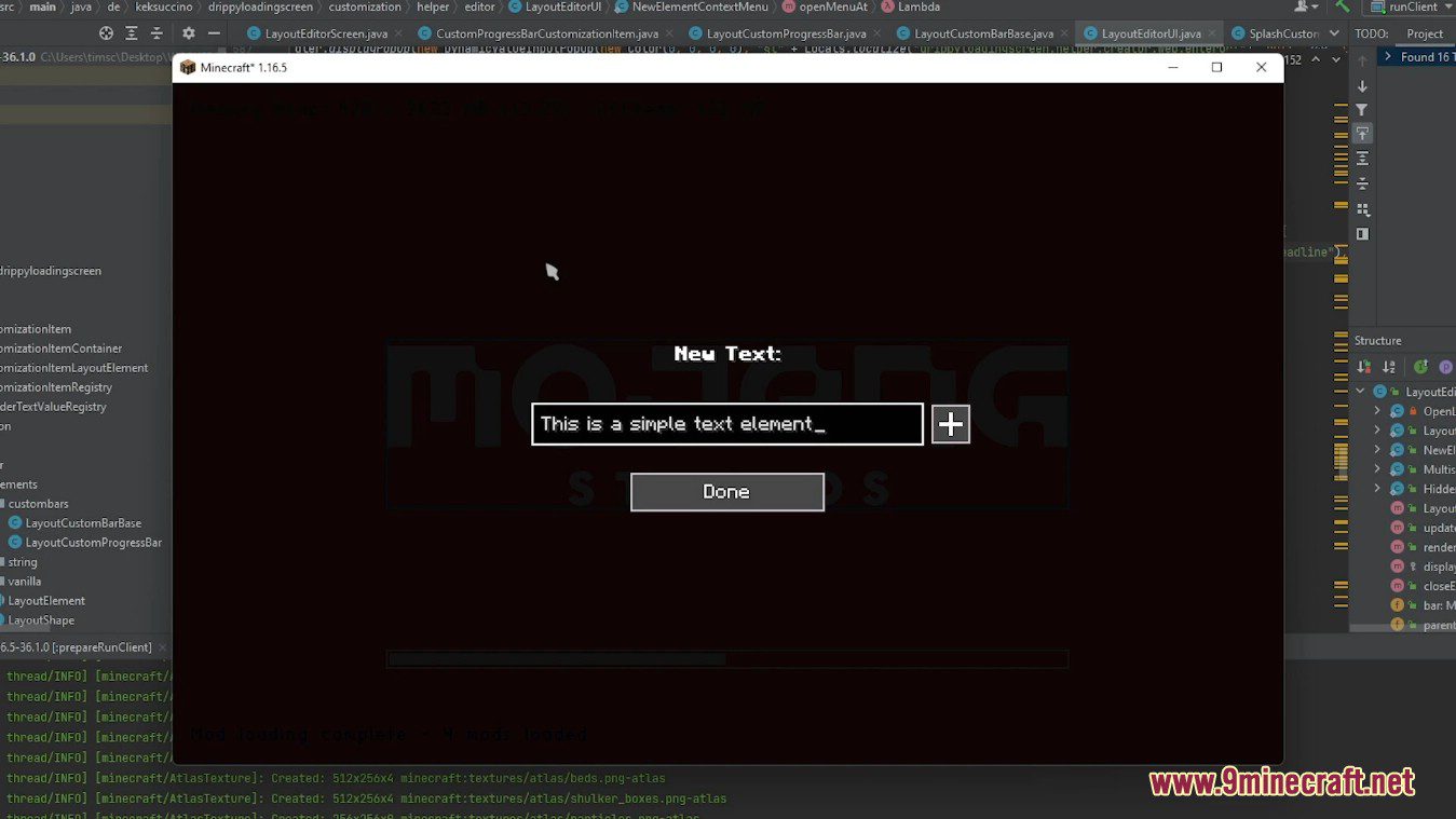Drippy Loading Screen Mod 1minecraft