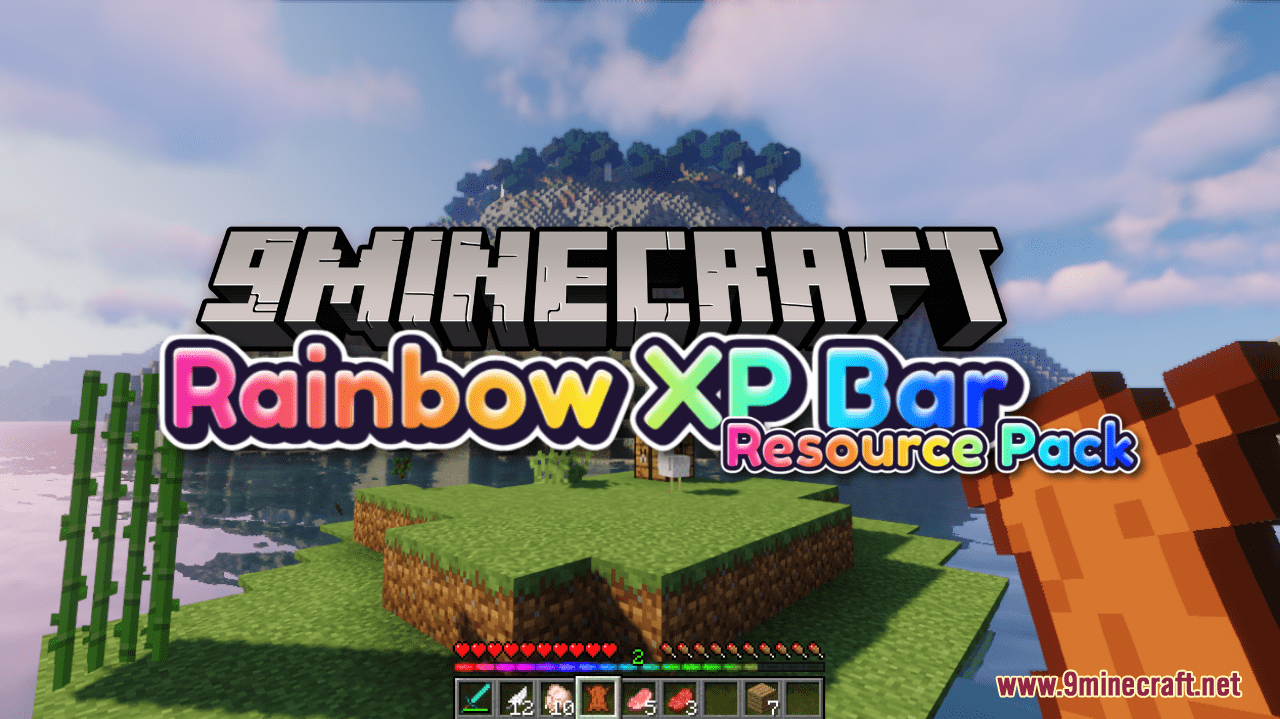 Rainbow Xp Bar And Ping Resource Pack - 1Minecraft
