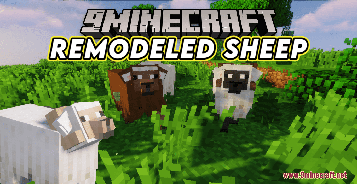 Remodeled Sheep Resource Pack - 1Minecraft