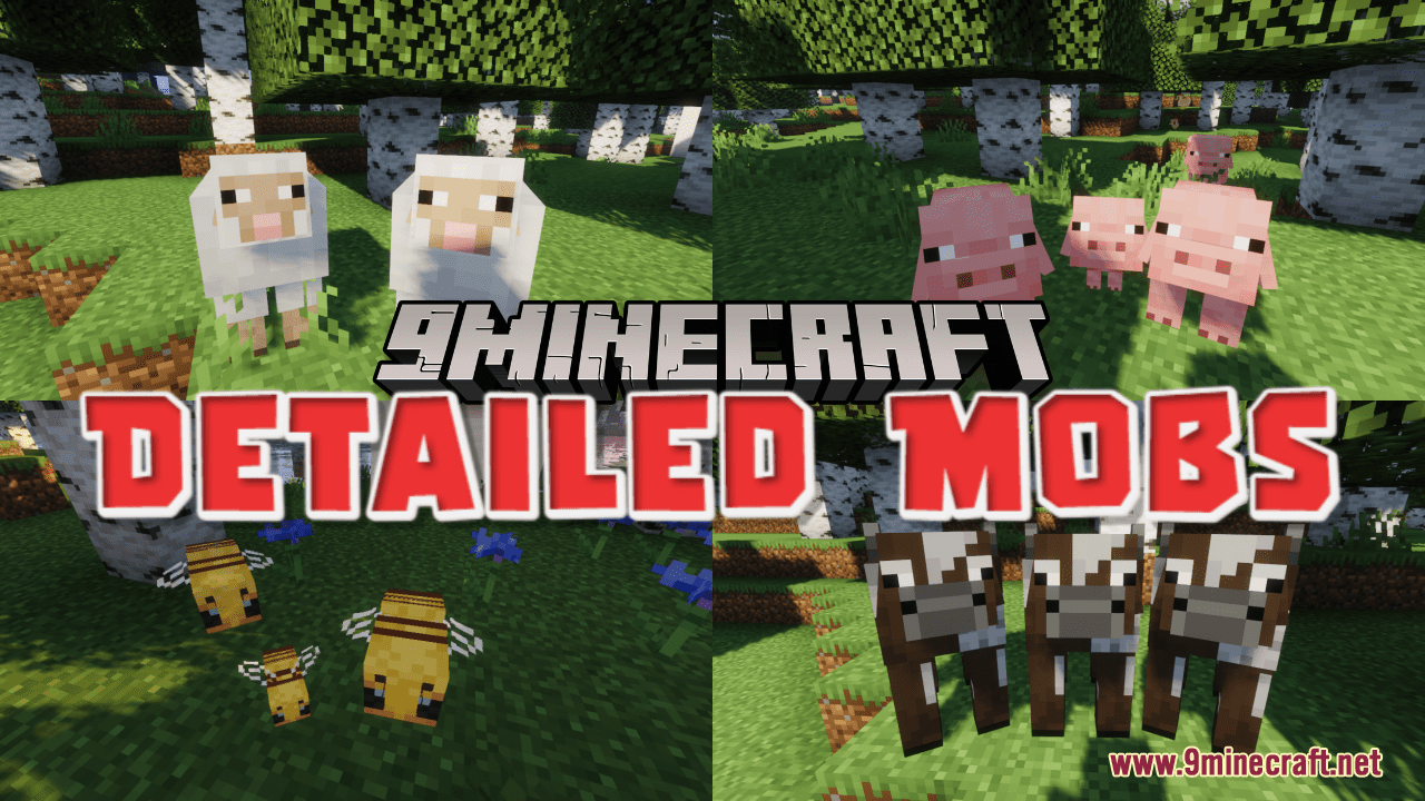 Detailed Mobs Resource Pack - 1Minecraft