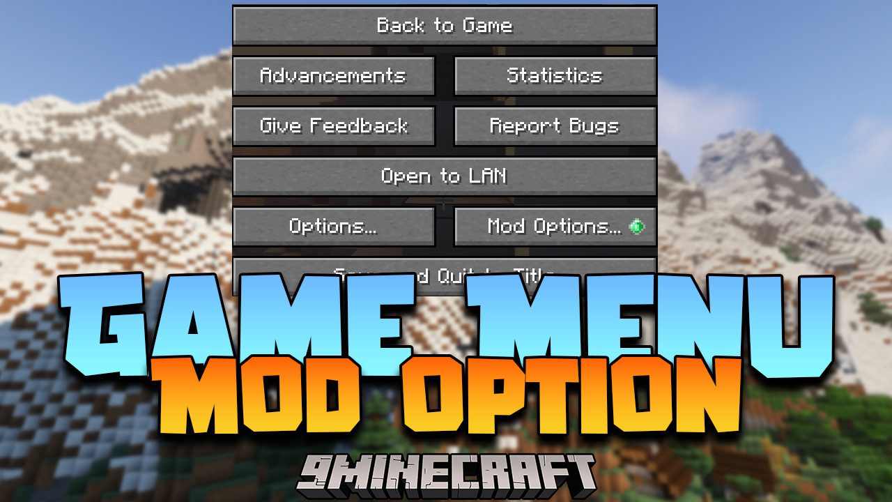 Game Menu Mod Option Mod - 1Minecraft Game Menu Mod Option Mod - 1Minecraft