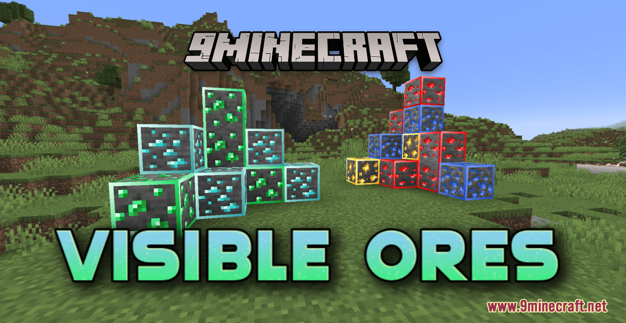 Visible Ores Resource Pack - 1Minecraft