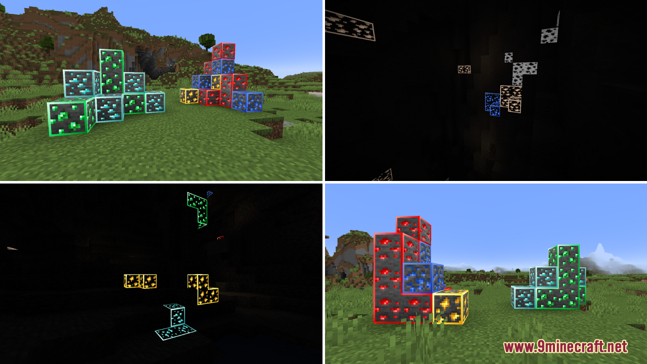 Visible Ores Resource Pack - 1Minecraft