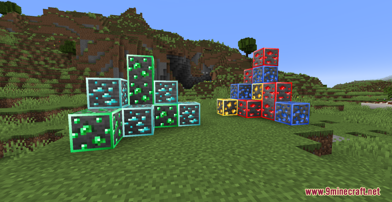 Visible Ores Resource Pack - 1Minecraft