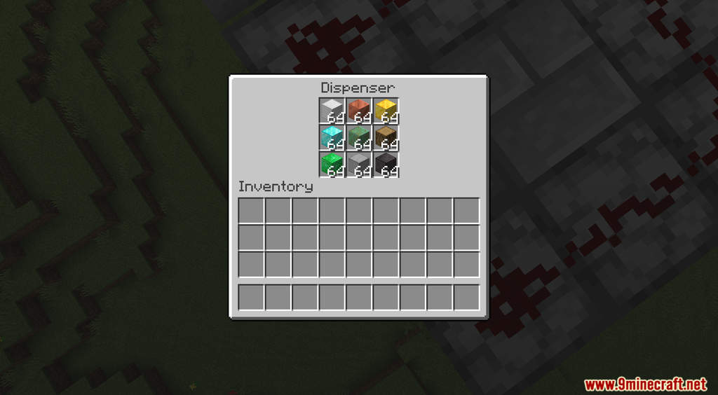 Dispense Blocks Data Pack - 1Minecraft