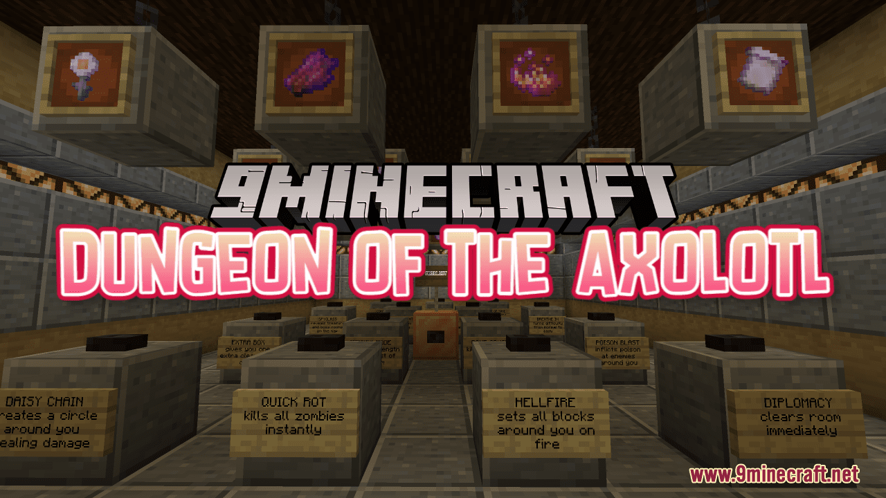 Dungeon Of The Axolotl Map - 1Minecraft