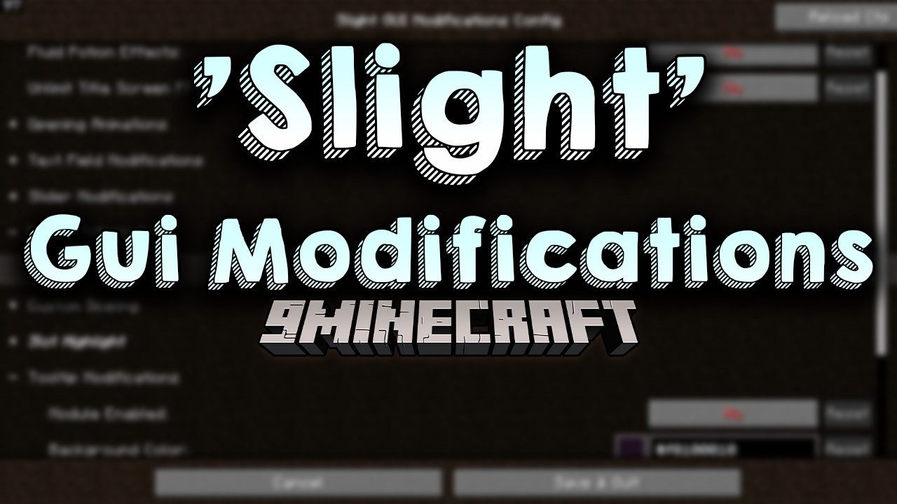 Slight Gui Modifications Mod - 1Minecraft