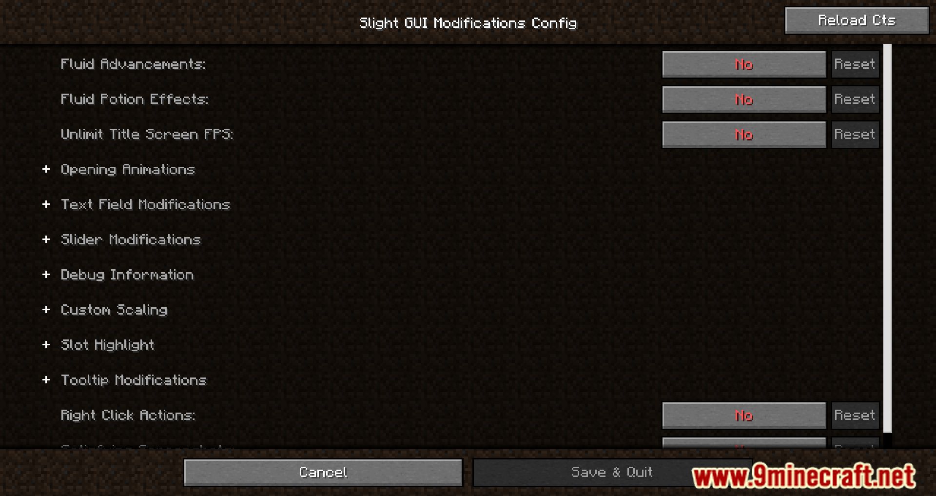 Slight Gui Modifications Mod - 1Minecraft