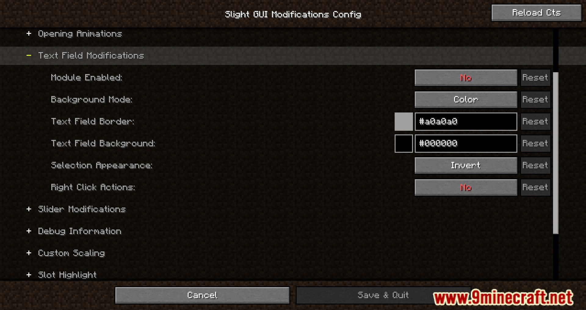 Slight Gui Modifications Mod - 1Minecraft