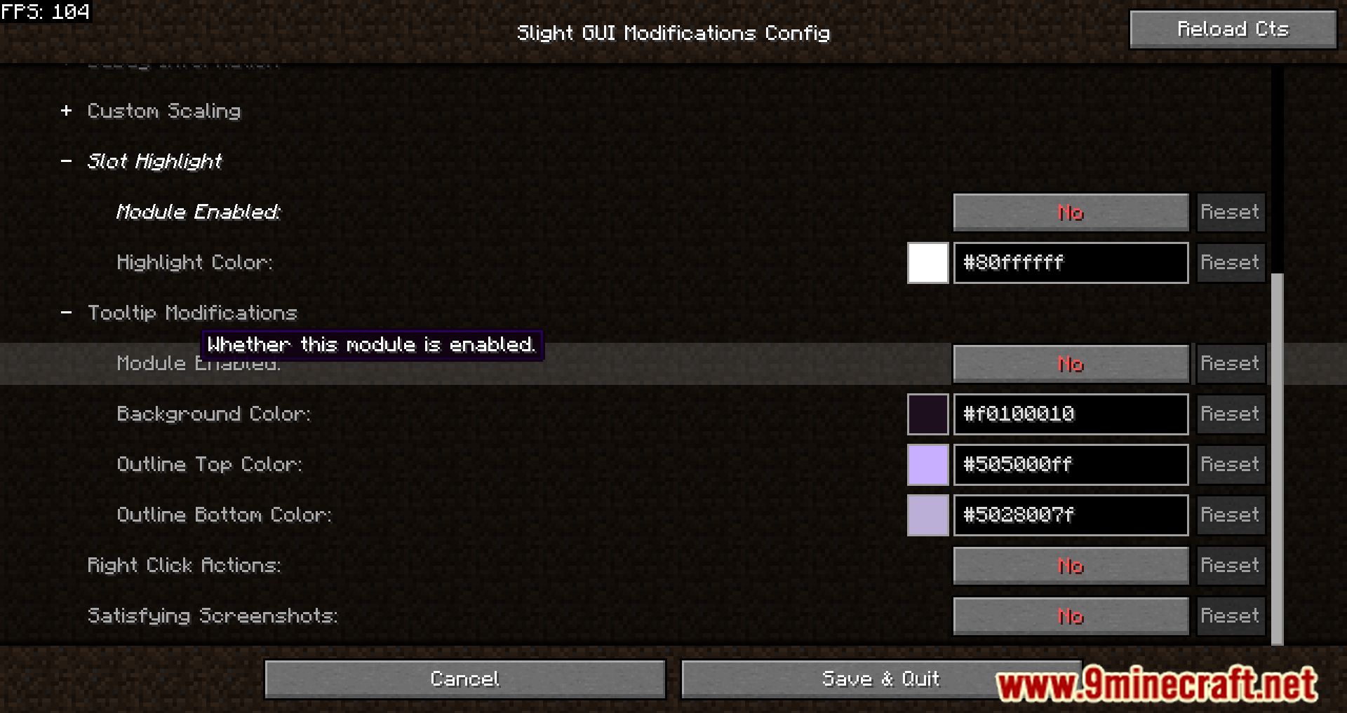 Slight Gui Modifications Mod 1minecraft