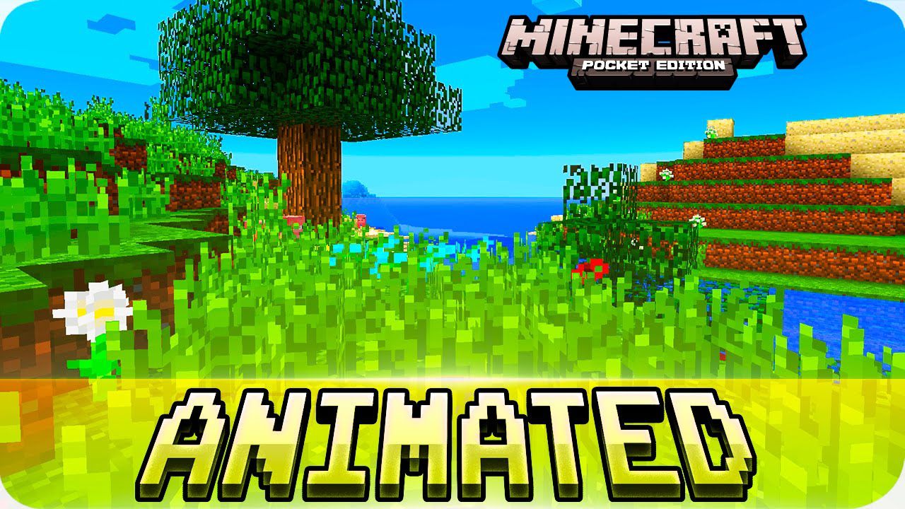 Just Animated Grass Pack Mcpe - 1Minecraft