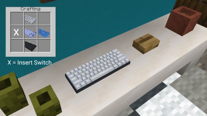 Mechanical Keyboard Addon Mcpe - 1Minecraft