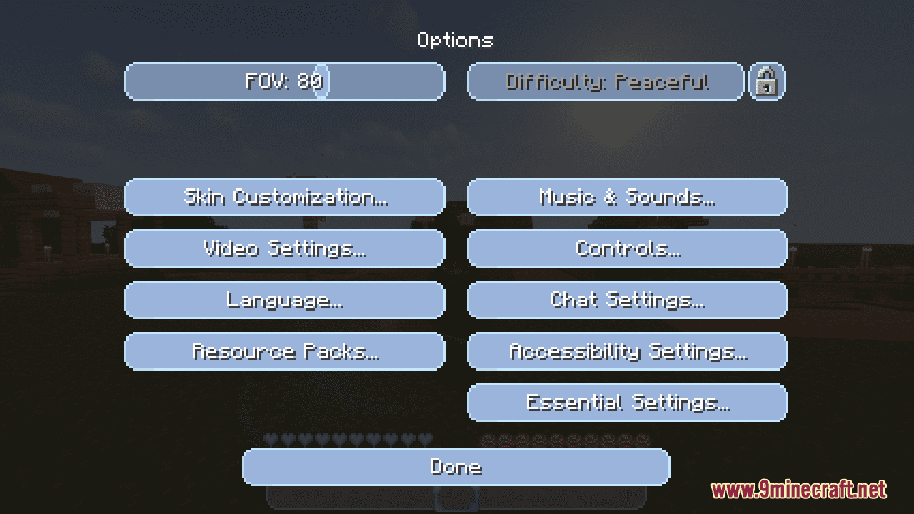Cinnamoroll Gui Hotbar Resource Pack - 1Minecraft