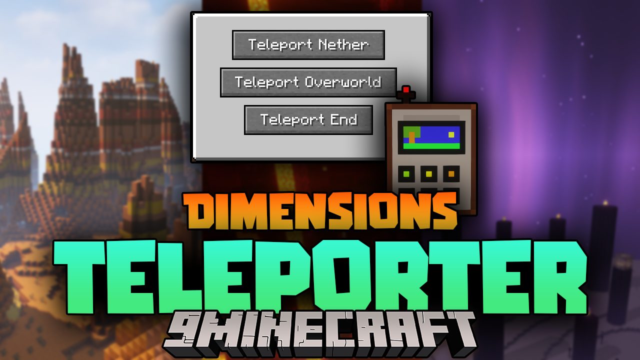 Dimensions Teleporter Mod - 1Minecraft