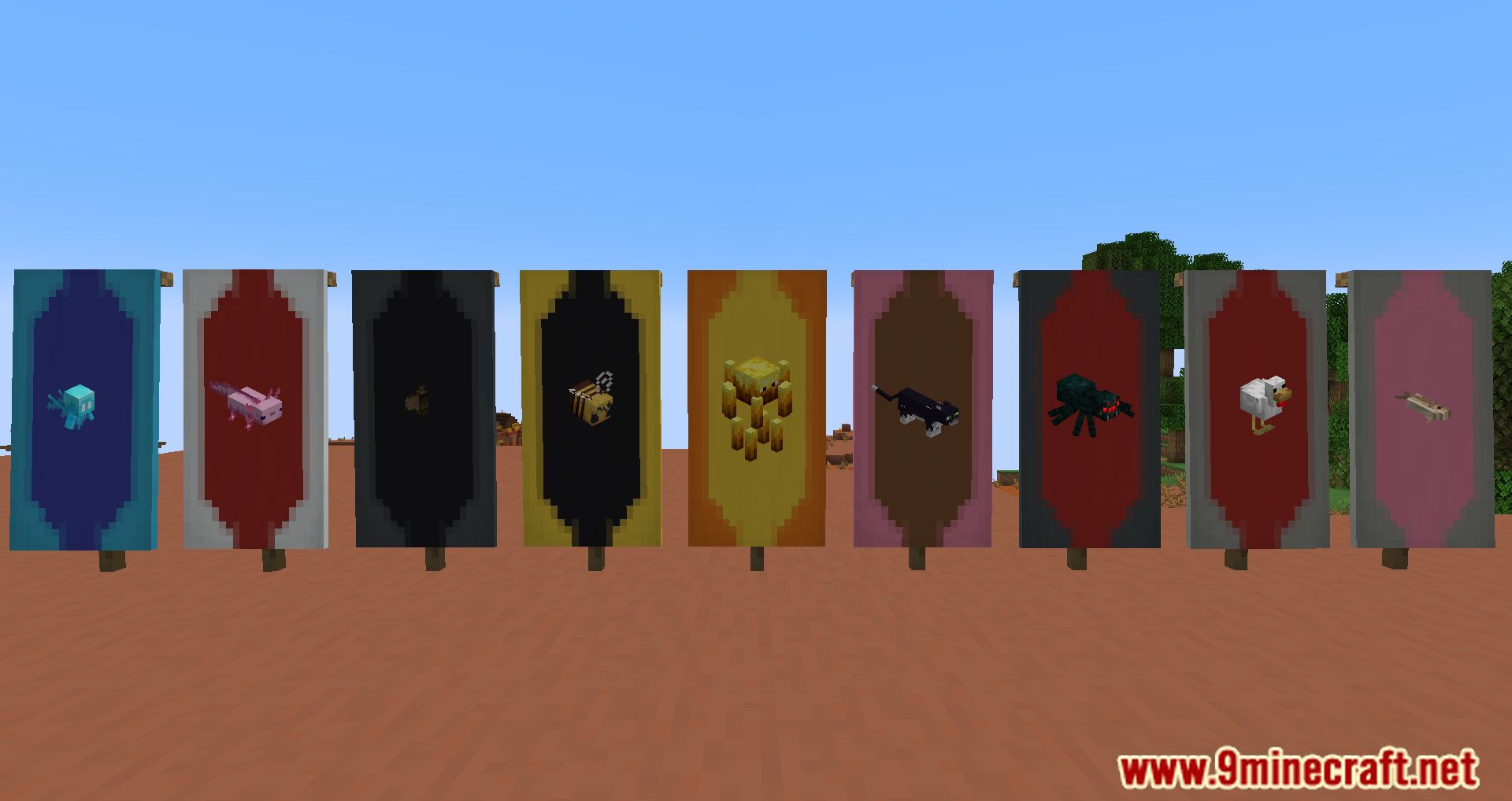 Entity Banners Mod - 1Minecraft