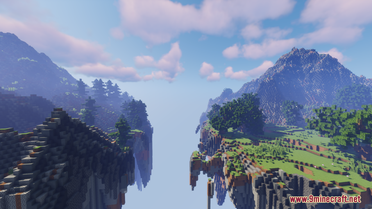 Floating Flying Islands Map - 1Minecraft