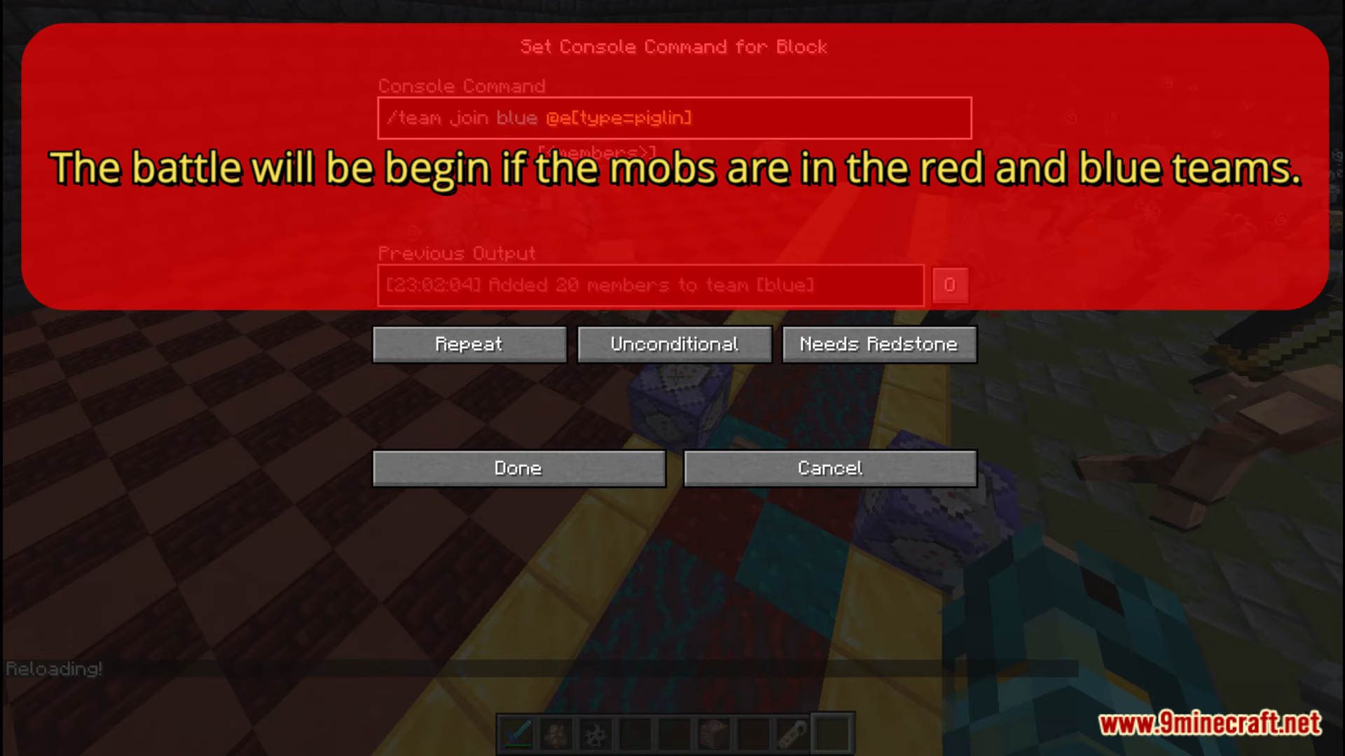 Minecraft Mob Battle Data Pack - 1Minecraft