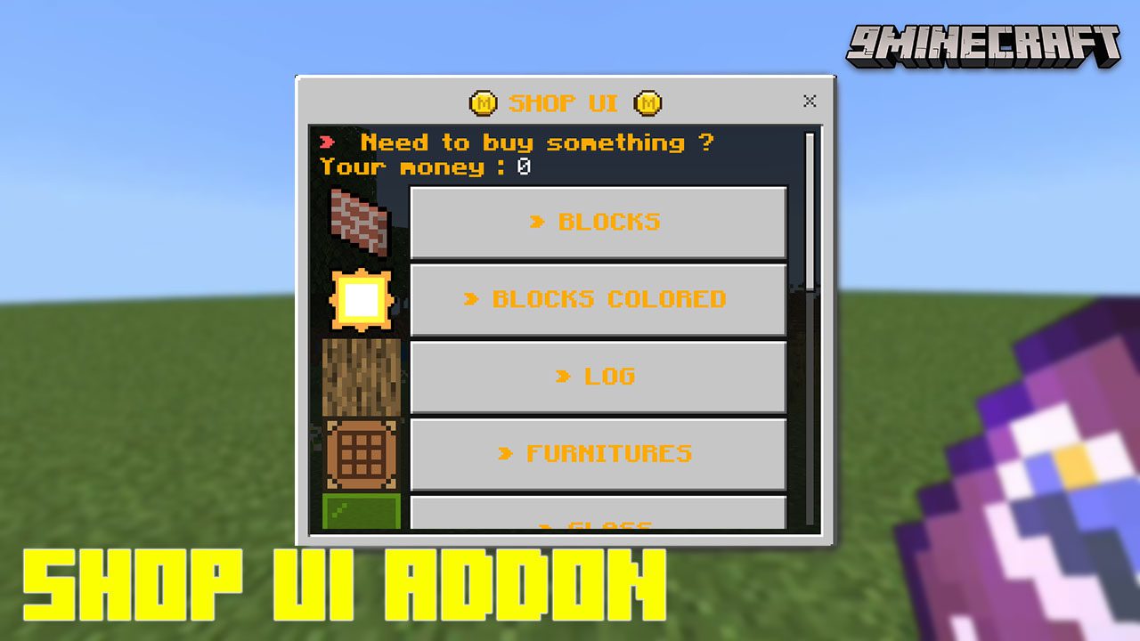 Shop Ui Addon Mcpe - 1Minecraft