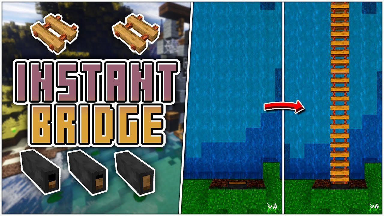 Instant Bridge Addon Mcpe - 1Minecraft