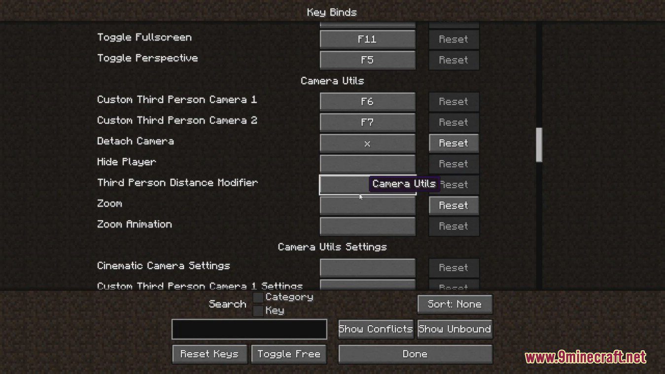 Camera Utils Mod - 1Minecraft