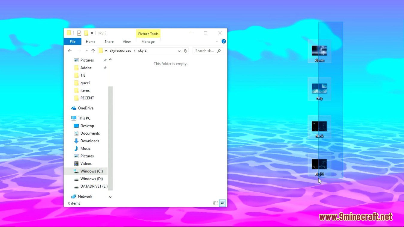 Custom Sky Mod - 1Minecraft