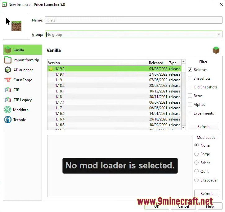 Prism Launcher - 1Minecraft