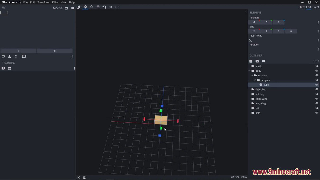 Blockbench Tool - 1Minecraft