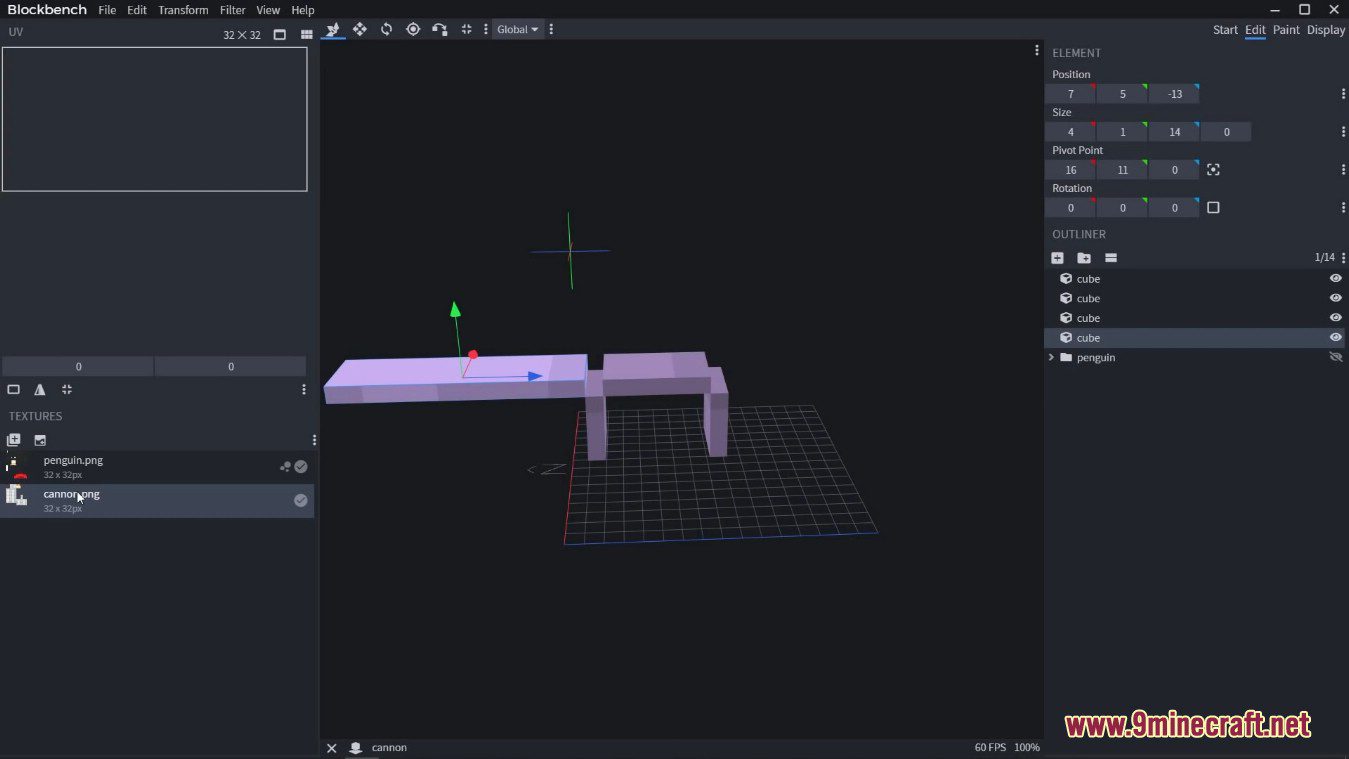 Blockbench Tool - 1Minecraft
