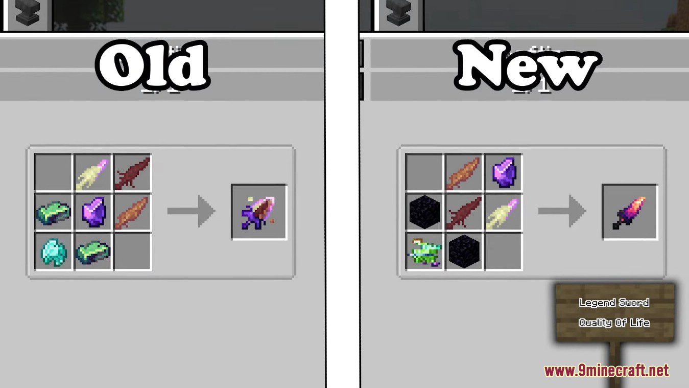 Legend Sword Mod - 1Minecraft
