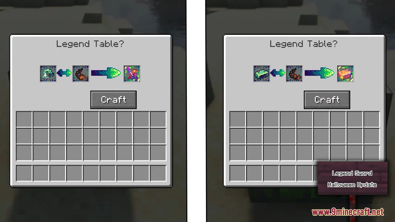 Legend Sword Mod - 1Minecraft