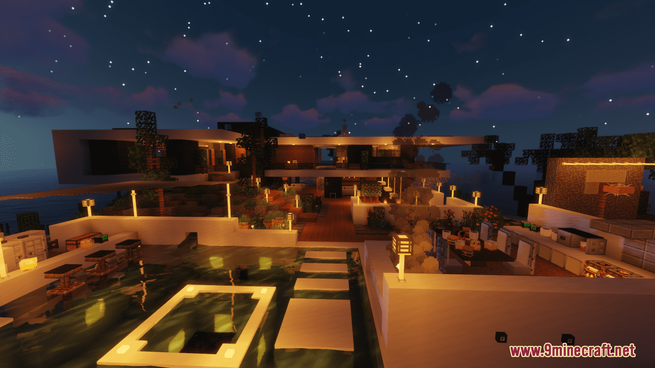 Modern Island House 2022 Map - 1Minecraft