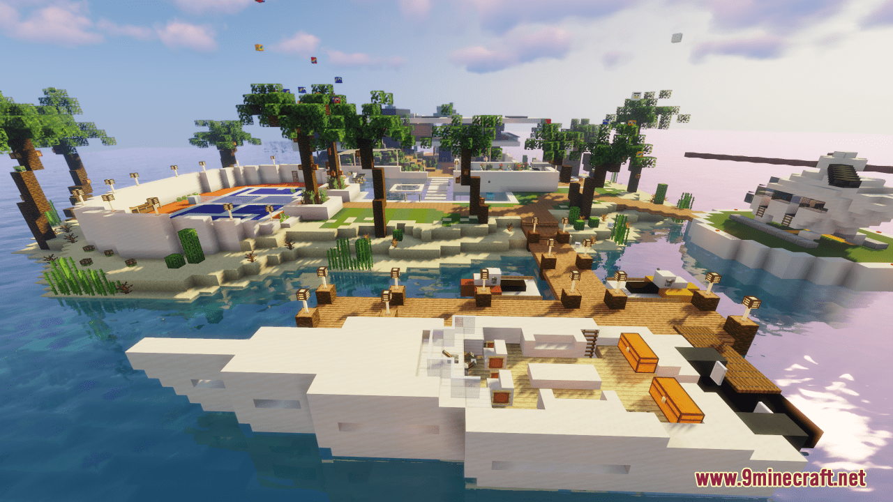 Modern Island House 2022 Map - 1Minecraft