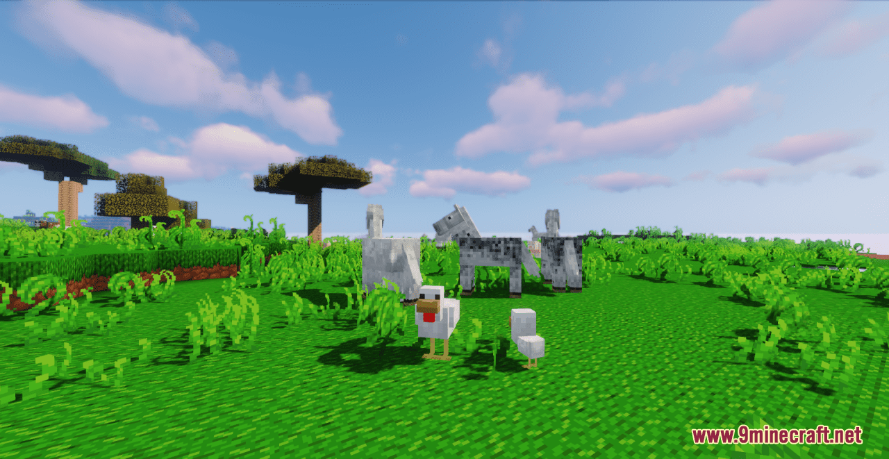 Pixel Tree Resource Pack - 1Minecraft