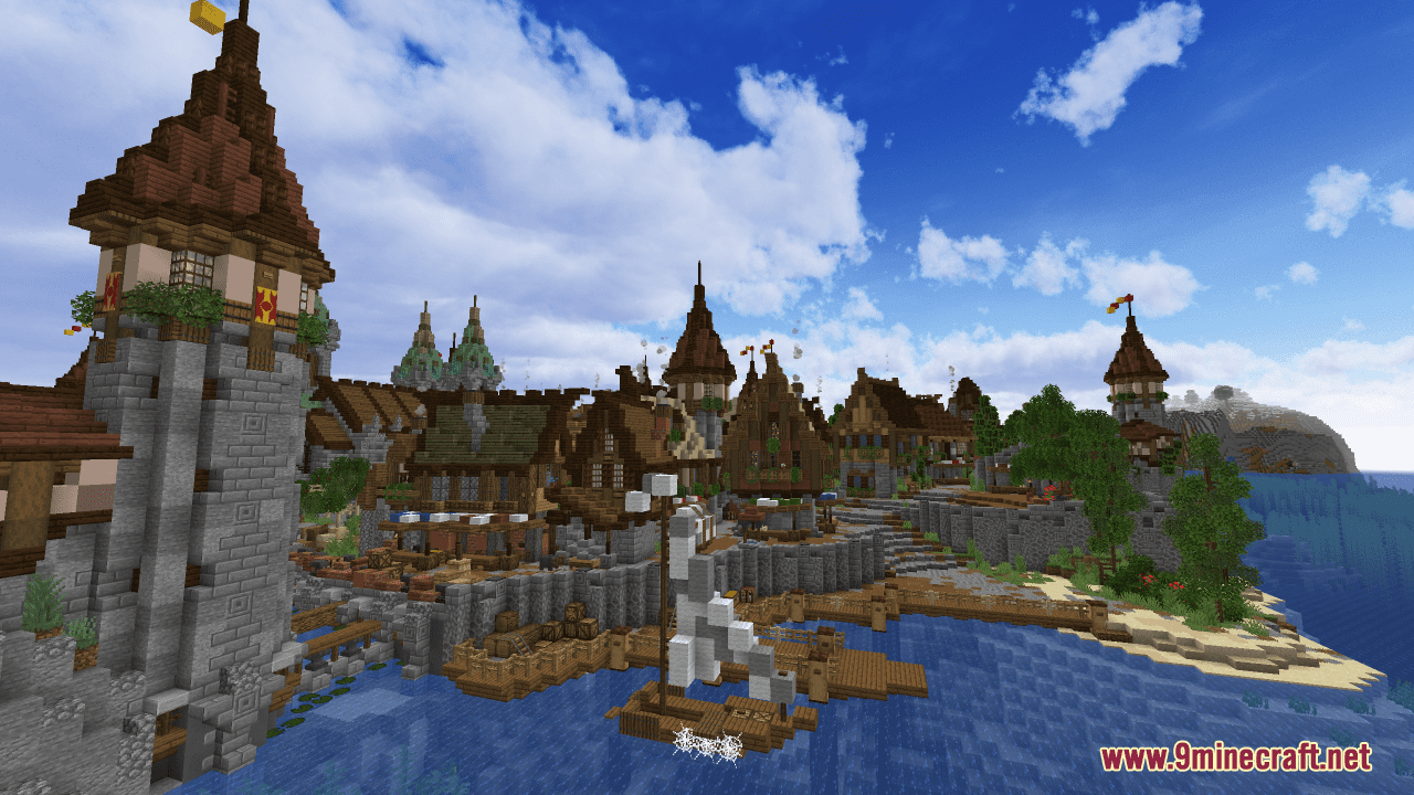 Realistic Medieval City Map - 1Minecraft