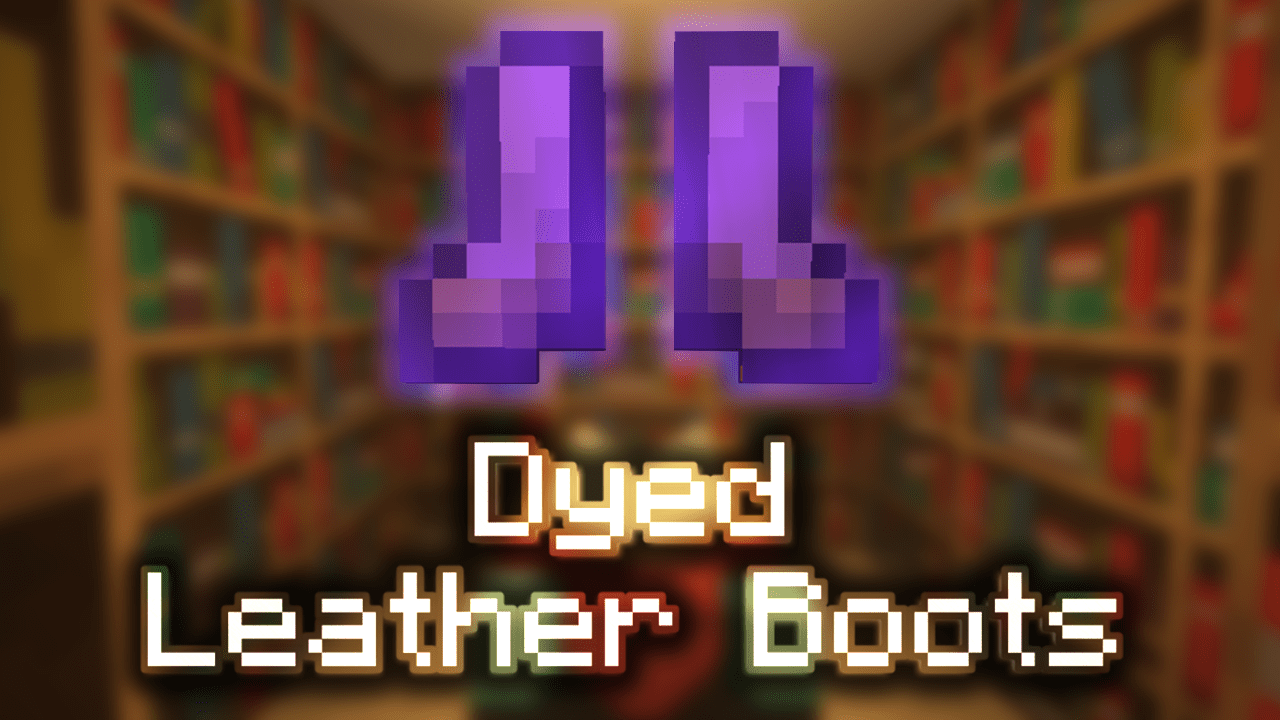 Enchanted Dyed Leather Boots Wiki Guide - 1Minecraft