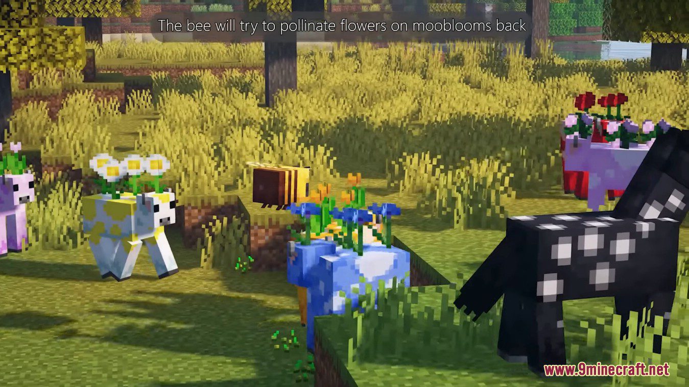 Flowery Mooblooms Mod - 1Minecraft